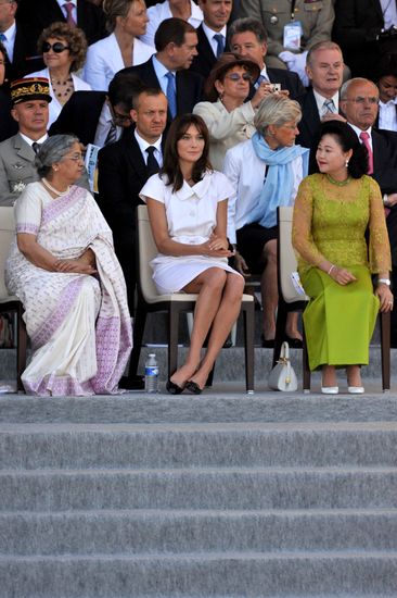 Indian First Lady Gursharan Kaur French Editorial Stock Photo - Stock ...