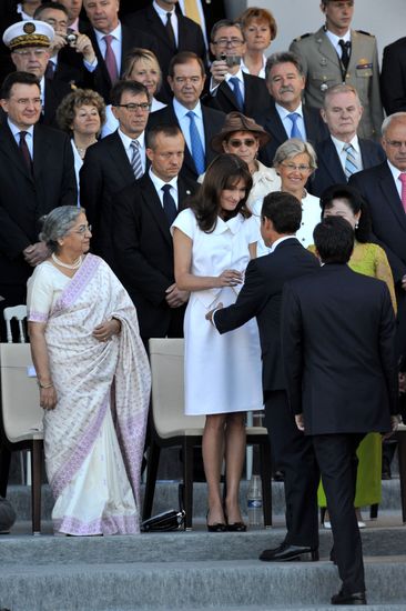 Indian First Lady Gursharan Kaur French Editorial Stock Photo - Stock ...