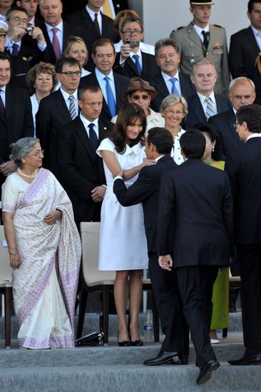 Indian First Lady Gursharan Kaur French Editorial Stock Photo - Stock ...