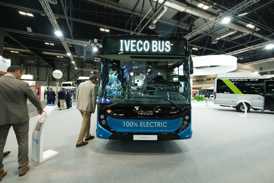 Autobus Exhibited International Bus Coach Fair Editorial Stock Photo ...