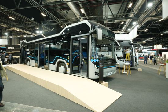 Autobus Exhibited International Bus Coach Fair Editorial Stock Photo ...