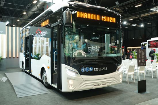 Autobus Exhibited International Bus Coach Fair Editorial Stock Photo ...