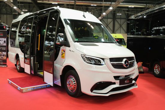 Autobus Exhibited International Bus Coach Fair Editorial Stock Photo ...