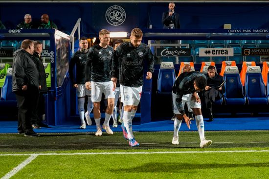 Qpr Players Run Onto Pitch Warm Editorial Stock Photo - Stock Image ...
