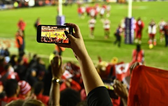 Tonga Fans Celebrate Take Photos On Editorial Stock Photo - Stock Image ...