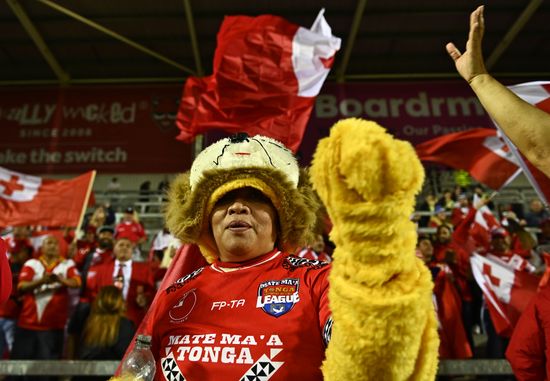 Tonga Fans Sing Dance During Tonga Editorial Stock Photo - Stock Image ...