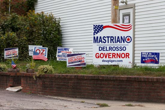 Campaign Signs Republican Candidates Including Doug Editorial Stock ...