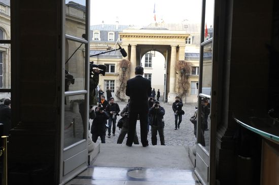Exclusive Xavier Bertrand Waiting Newly Appointed Editorial Stock Photo ...