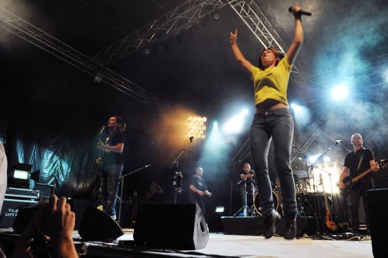 French Singer Anais Performs Brive Plage Editorial Stock Photo - Stock ...