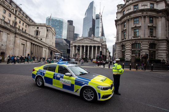 London Uk Police Seen Securing Area Editorial Stock Photo - Stock Image ...
