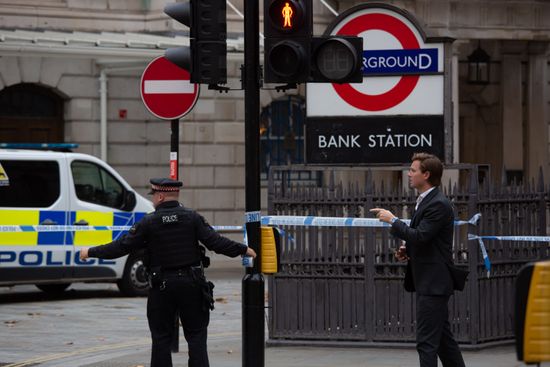 London Uk Police Seen Securing Area Editorial Stock Photo - Stock Image ...