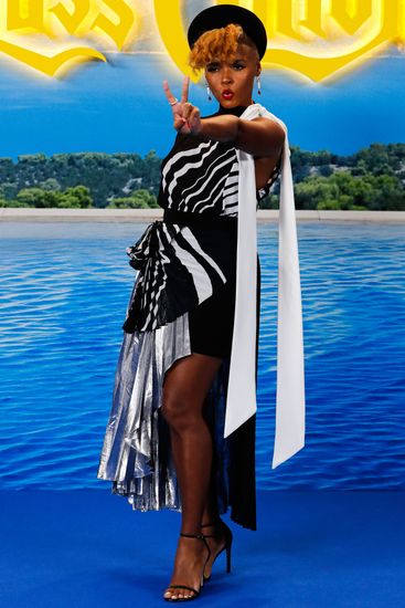 Janelle Monae Poses During Presentation Film Editorial Stock Photo ...