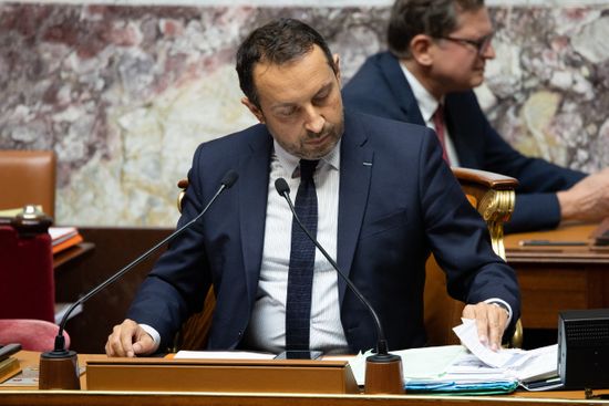 French Rassemblement National Rn Deputy Sebastien Editorial Stock Photo ...