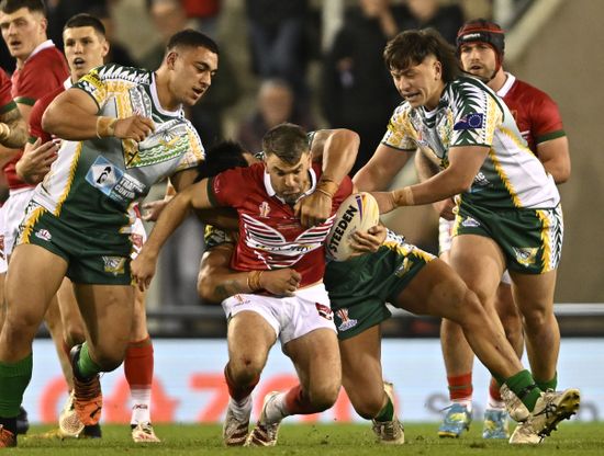 Elliot Kear Wales Captain Tackled During Editorial Stock Photo - Stock ...