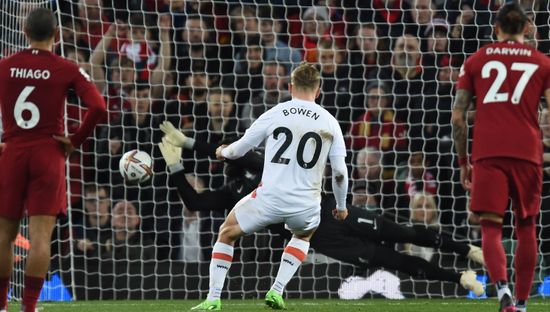 Liverpool Goalkeeper Alisson Rear Saves Penalty Editorial Stock Photo ...