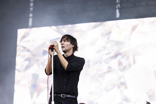 Thomas Mars Lead Singer Phoenix Performs Editorial Stock Photo - Stock ...