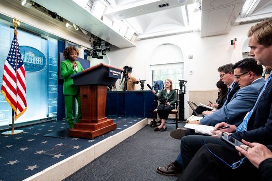 White House Press Secretary Karine Jeanpierre Editorial Stock Photo