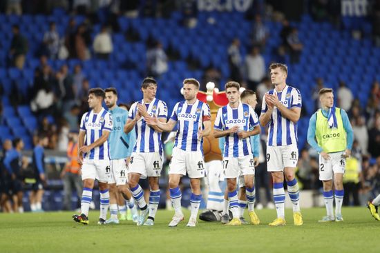 Real Sociedad Team Group Sociedad Football Editorial Stock Photo ...