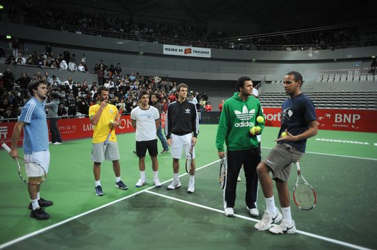 French Tennismen Gilles Simon Marc Gicquel Editorial Stock Photo ...