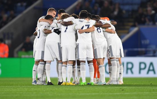 Leeds United Team Huddle Editorial Stock Photo - Stock Image | Shutterstock