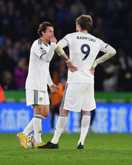 Brenden Aaronson Patrick Bamford Leeds United Editorial Stock Photo ...