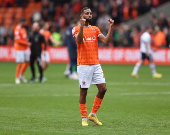 Cj Hamilton Blackpool Celebrates Full Time Editorial Stock Photo ...