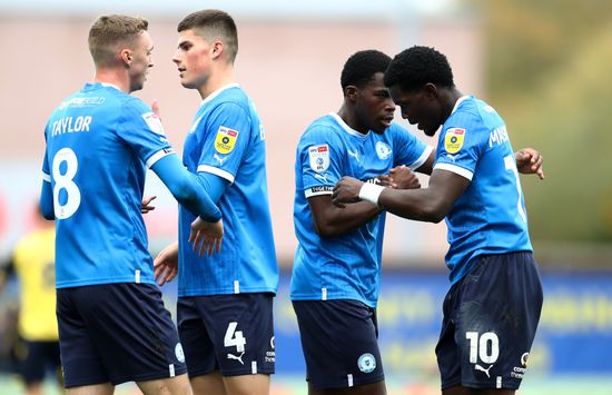 Kwame Poku Peterborough United Celebrates Scoring Editorial Stock Photo ...