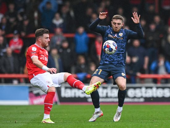 Nicky Cadden Barnsley Ryan Cooney Morecambe Editorial Stock Photo ...
