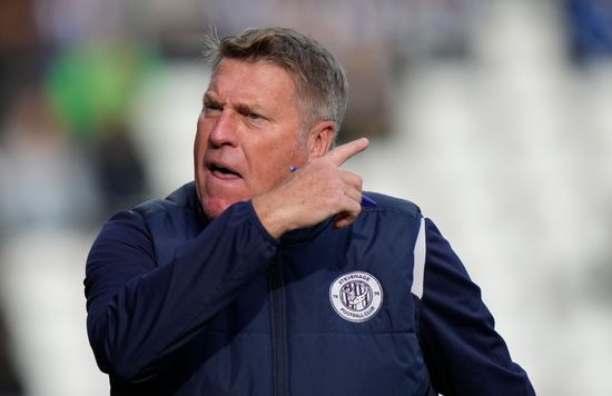 Stevenage Assistant Manager Paul Raynor Protests Editorial Stock Photo ...