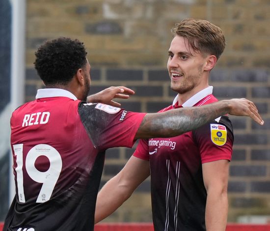 Danny Rose Stevenage Right Celebrates Equalising Editorial Stock Photo ...