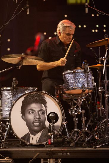 Drummer Joe Eno Spoon Performs During Editorial Stock Photo - Stock ...