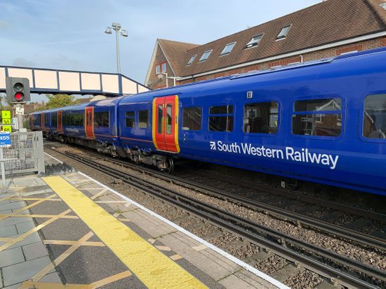 South Western Railway Train Datchet Station Editorial Stock Photo ...