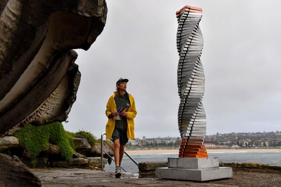 Sculpture Pivot By Donna Marcus Exhibited Editorial Stock Photo - Stock ...