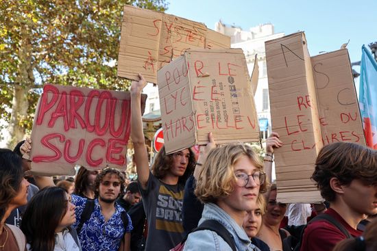 Protesters March Placards Expressing Their Opinion Editorial Stock ...