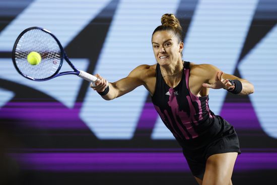 Greek Tennis Player Maria Sakkari Action Editorial Stock Photo - Stock ...