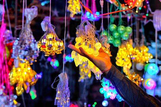 Festive Led Lights Seen On Display Editorial Stock Photo - Stock Image ...