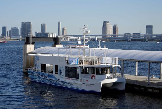 Hydrobingo Worlds First Hydrogenpowered Ferry Berthed Editorial Stock ...