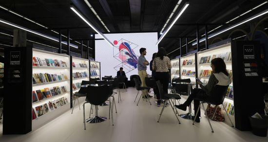 Books On Display Spanish Booth Frankfurt Editorial Stock Photo - Stock ...