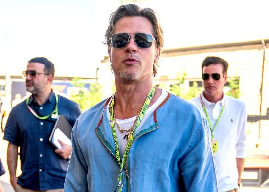 Us Actor Brad Pitt Walks Paddock Editorial Stock Photo - Stock Image ...