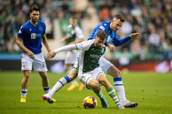 Hibs Marijan Cabraja Shields Ball St Editorial Stock Photo - Stock ...
