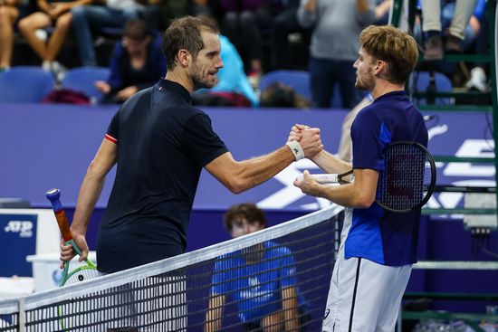 French Richard Gasquet Belgian David Goffin Editorial Stock Photo ...