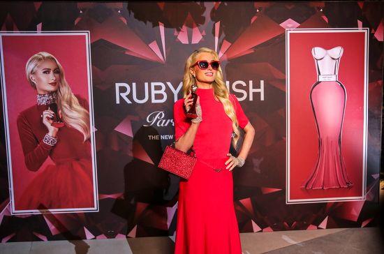 Paris Hilton Fragrance Ruby Rush Dubai Editorial Stock Photo - Stock ...