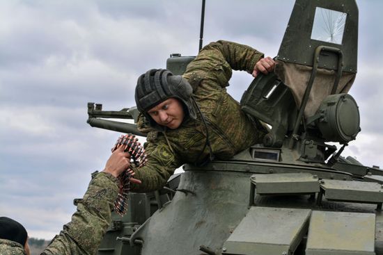Russian Conscripts Attend Military Training Ground Editorial Stock ...