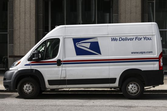 Usps Delivery Van Seen Chicago United Editorial Stock Photo - Stock ...