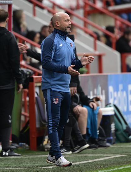 Kevin Nicholson Interim Manager Exeter City Editorial Stock Photo ...