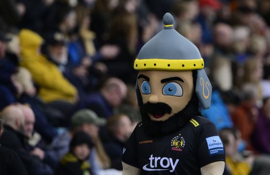 Exeter Chiefs Mascot Big Chief During Editorial Stock Photo - Stock ...