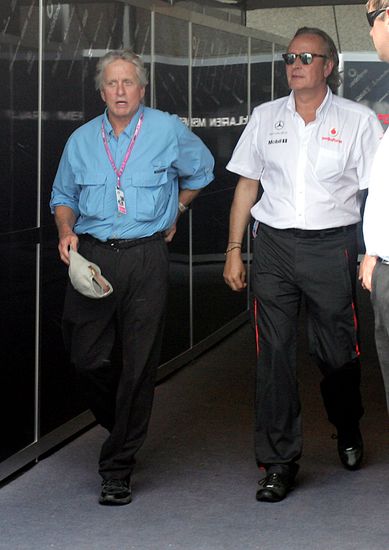 Us Actor Michael Douglas Leaves Paddock Editorial Stock Photo - Stock ...
