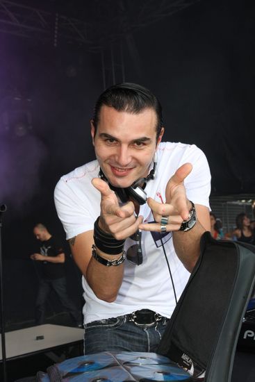 Dj David Vendetta Mixes During Radio Editorial Stock Photo - Stock ...