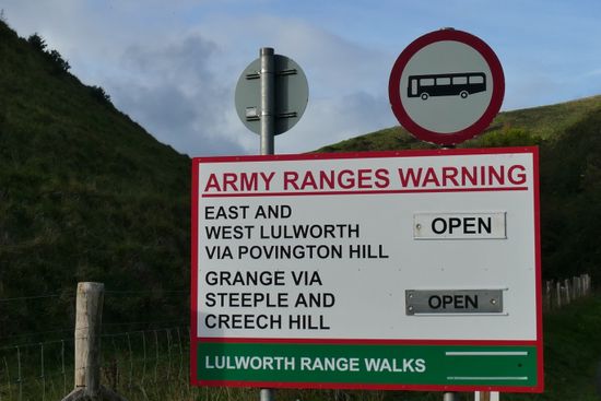 Army Ranges Warning Signs Corfe Castle Editorial Stock Photo - Stock ...