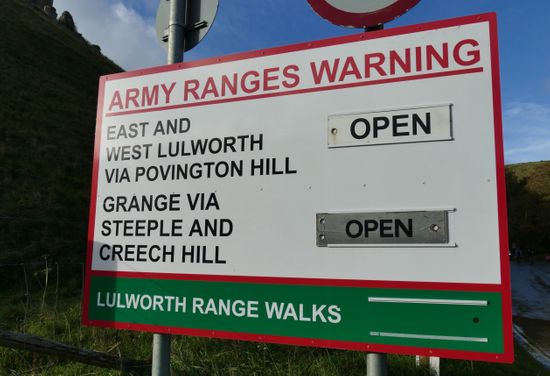 Army Ranges Warning Signs Corfe Castle Editorial Stock Photo - Stock ...